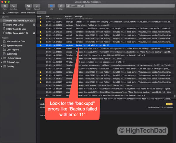 Got Time Machine Backup Errors Like Error Type 11 How To Easily Identify And Fix Hightechdad™