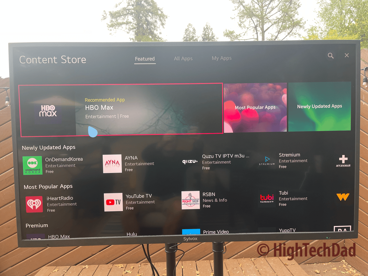 Bring Big Screen Digital Entertainment Outside - 55" QLED Sylvox Deck ...